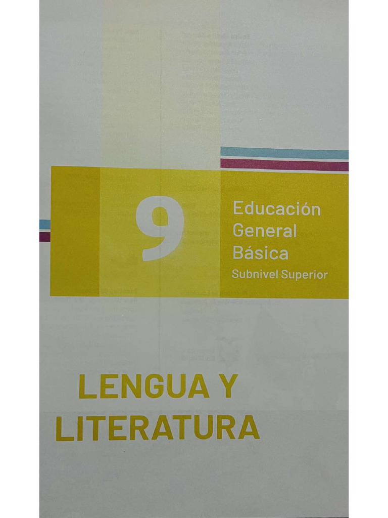 Libro de Lengua y Literatura 9no - 2025 | PDF