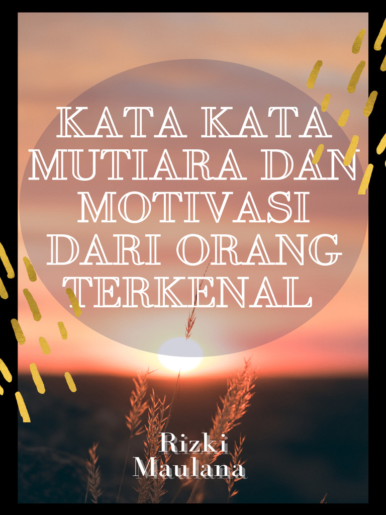 Mutiara Motivasi dari Tokoh Terkenal | PDF