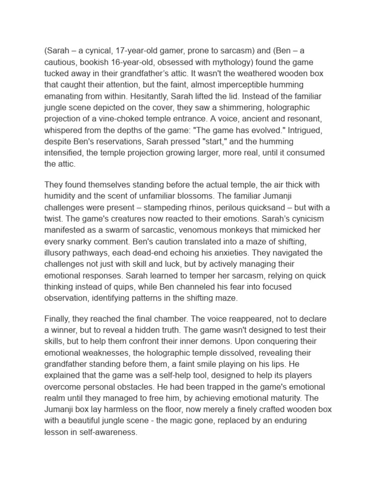 Jumanji | PDF