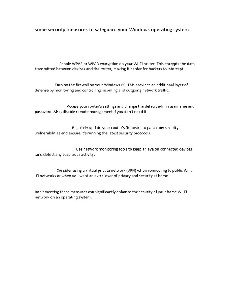 Security Measures | PDF