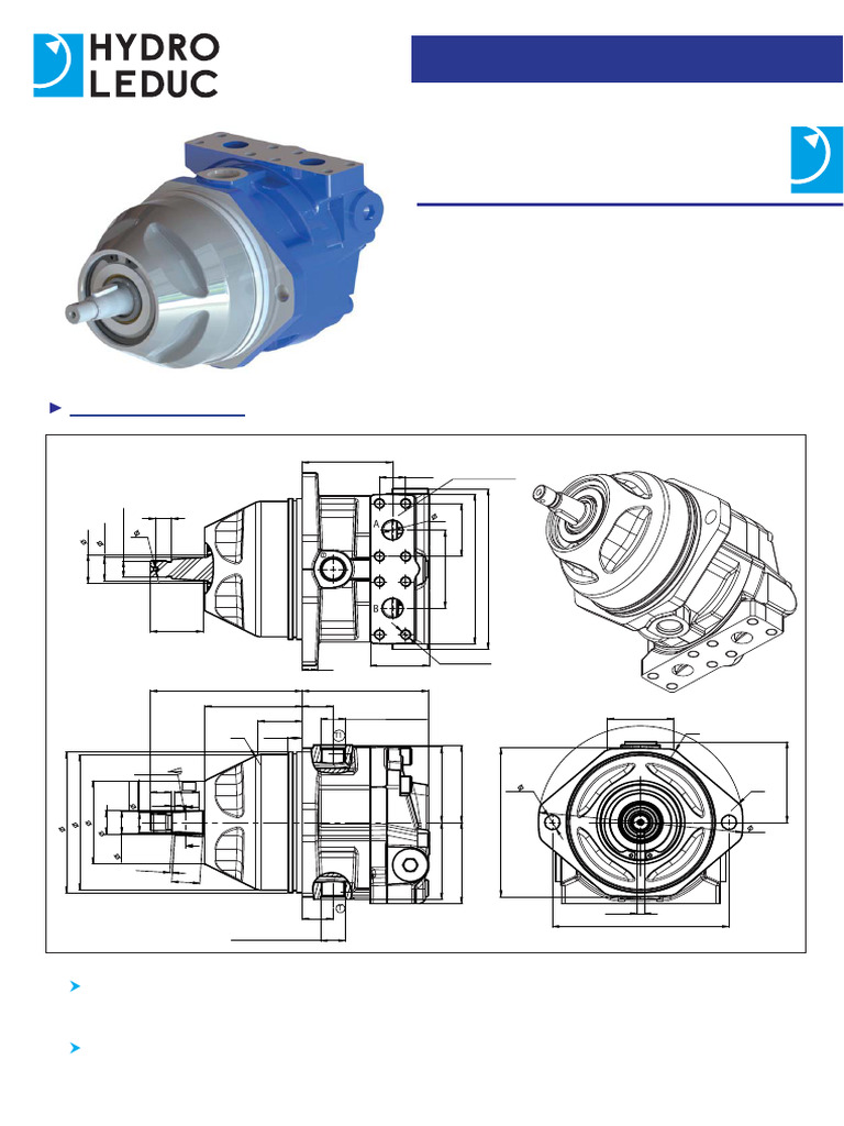 MT45 Hydraulic Motor Specifications | PDF | Valve | Engines