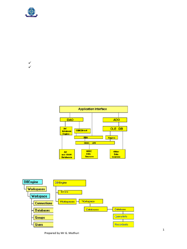 VB Topic 9 Linking Database | PDF | Databases | Microsoft Access