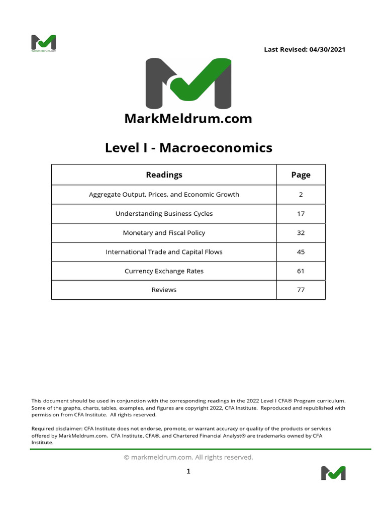 2022 LI Macroeconomics | PDF | Gross Domestic Product | Business Cycle