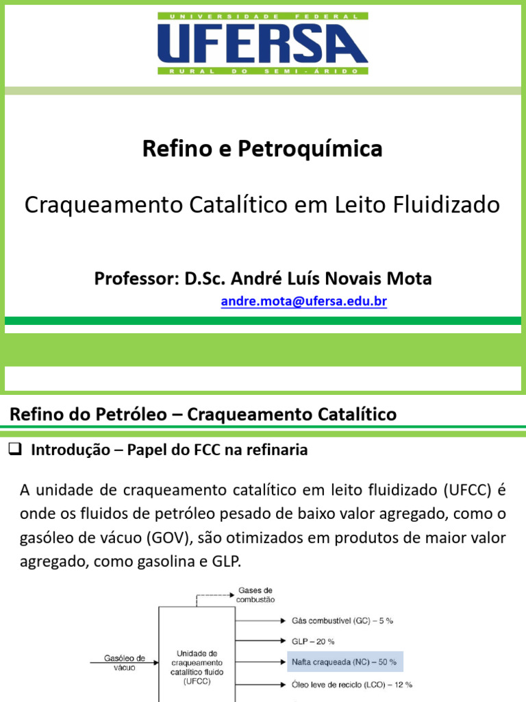 Craqueamento Catalítico no Refino de Petróleo | PDF | Craqueamento ...