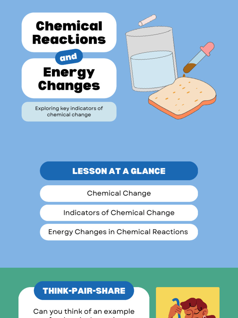 Chemical Reactions and Energy Changes Education Presentation in Blue ...