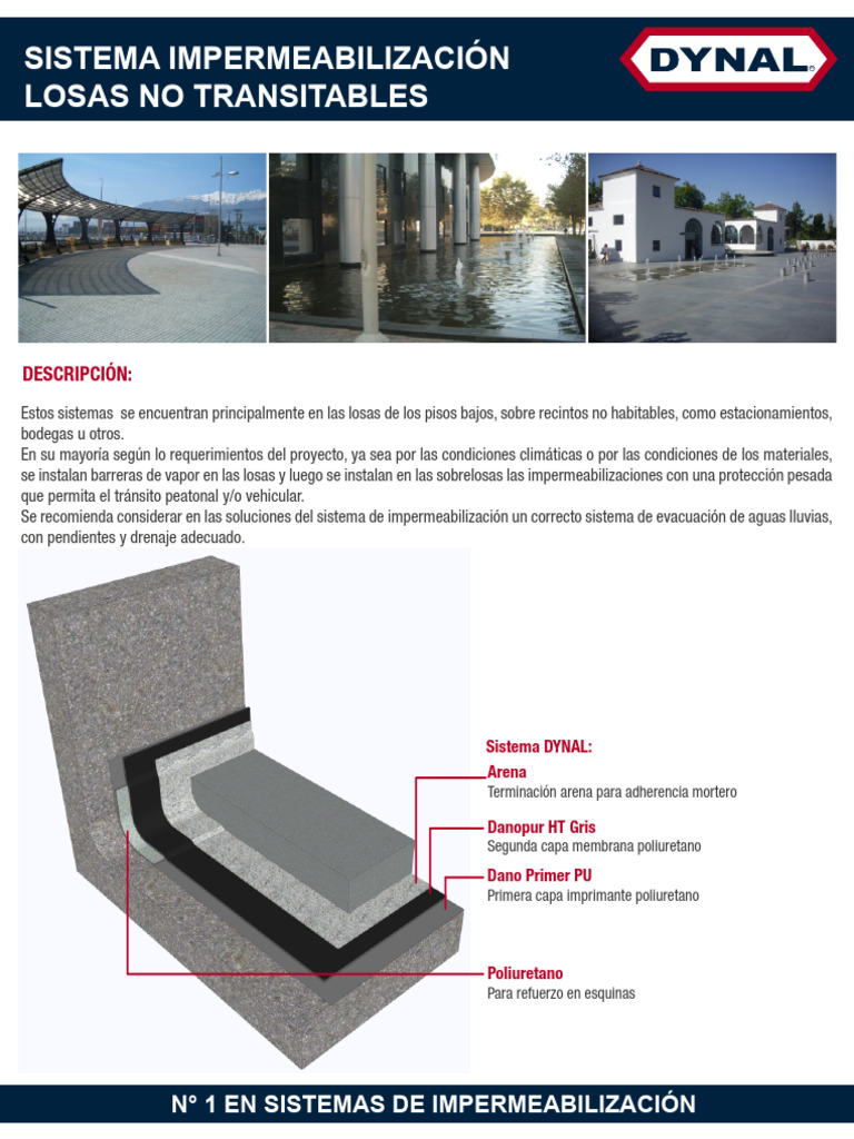 Ficha Dynal Sistema POLIURETANO NO TRANSITABLE FINAL v1 | PDF