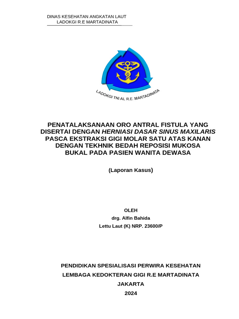 Prolapsus Sinus Dengan Buccal Advance Flap | PDF