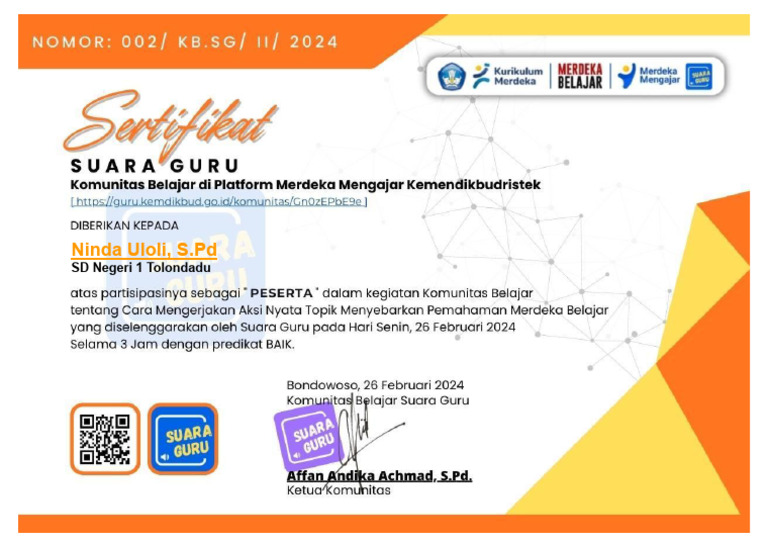 Ninda Uloli, S.PD | PDF