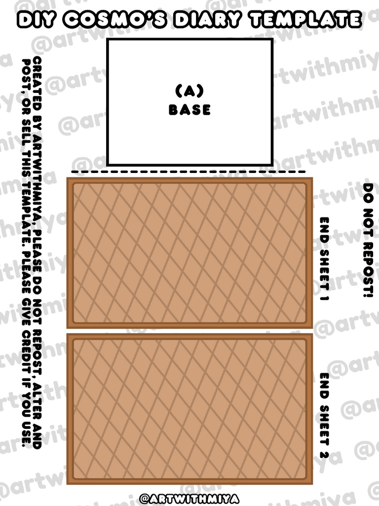 DIY Cosmo's Diary Template | PDF