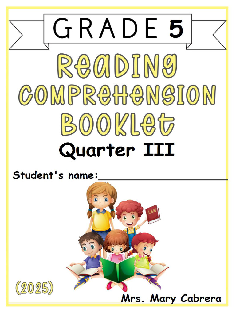 Reading Comprehension III Quarter 5to 2025 | PDF