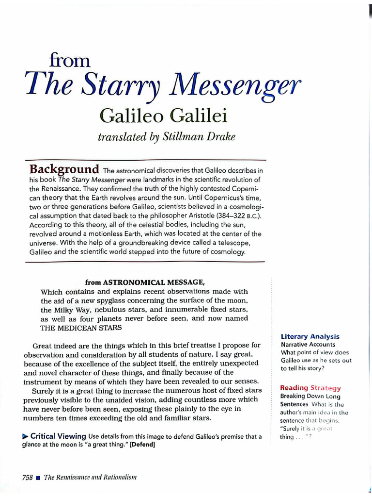 From The Starry Messenger | PDF
