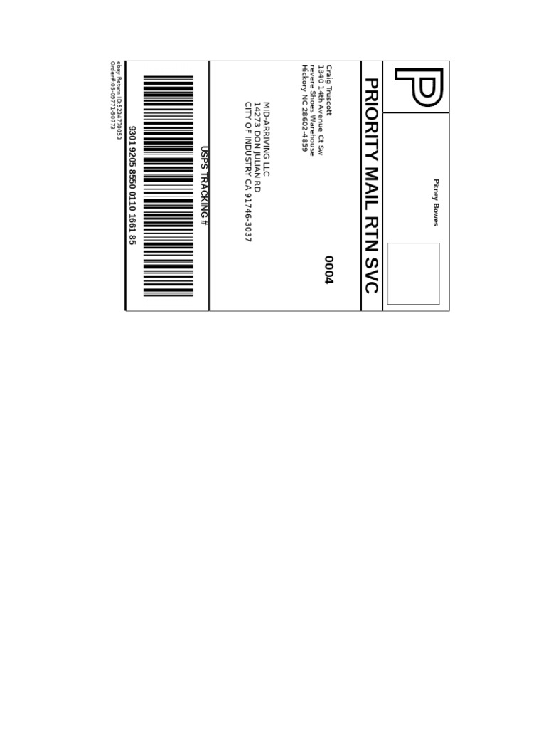 Craig Truscott Return Label | PDF