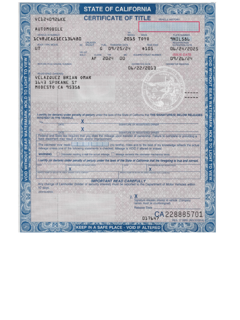 Titulo California 2 | PDF