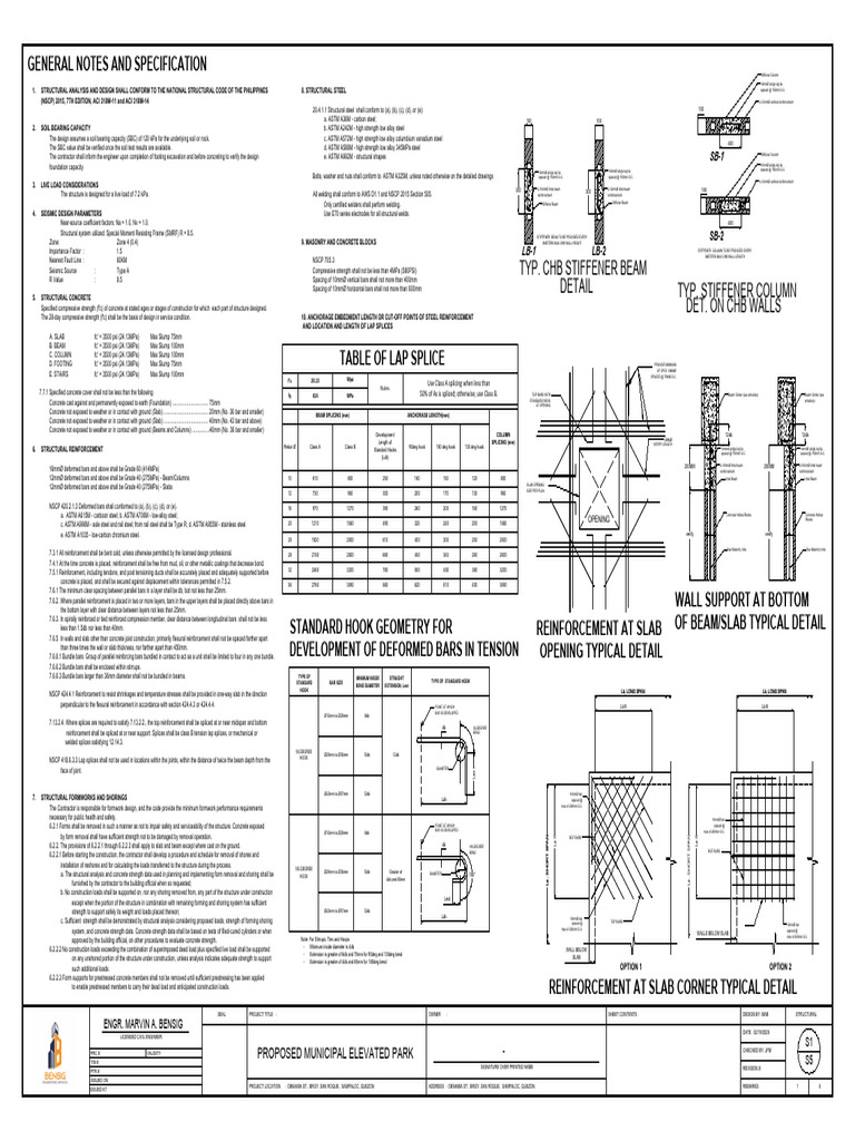 Structural Plan | PDF | Beam (Structure) | Concrete