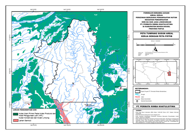 Peta PIPPIB 2023 dan Perizinan Hutan | PDF