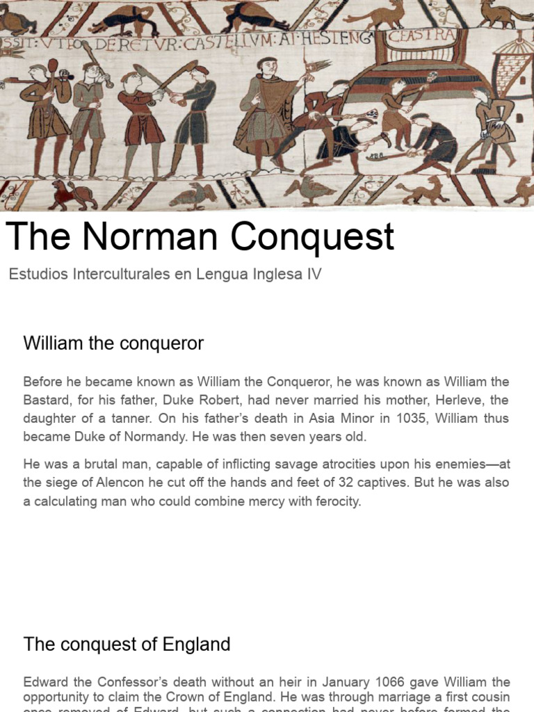 The Norman Conquest Explained | PDF | Earl | Anglo Saxon People