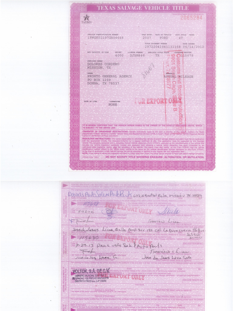 Titulo de Texas | PDF