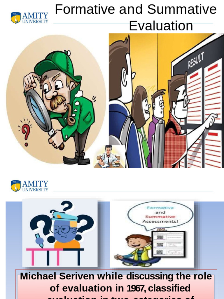 Formative vs. Summative Evaluation Guide | PDF | Evaluation Methods ...