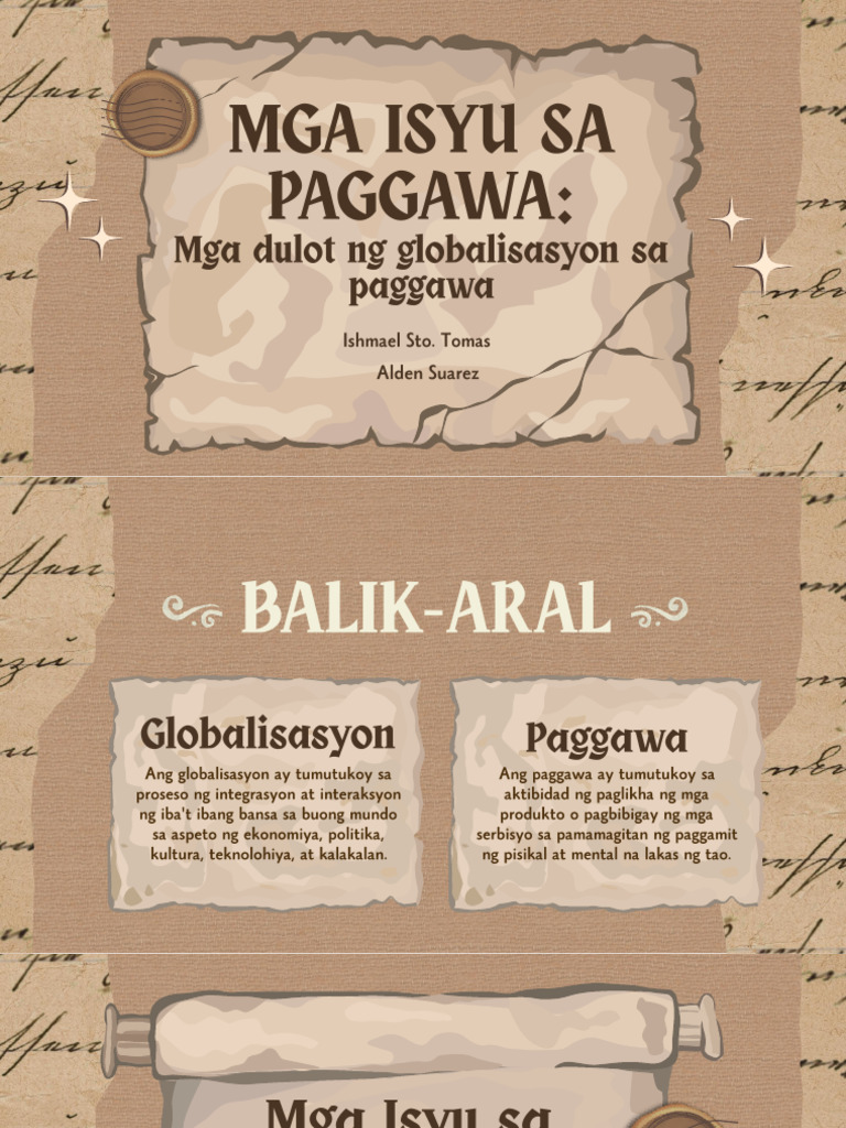 Mga Issue Sa Paggawaaa | PDF