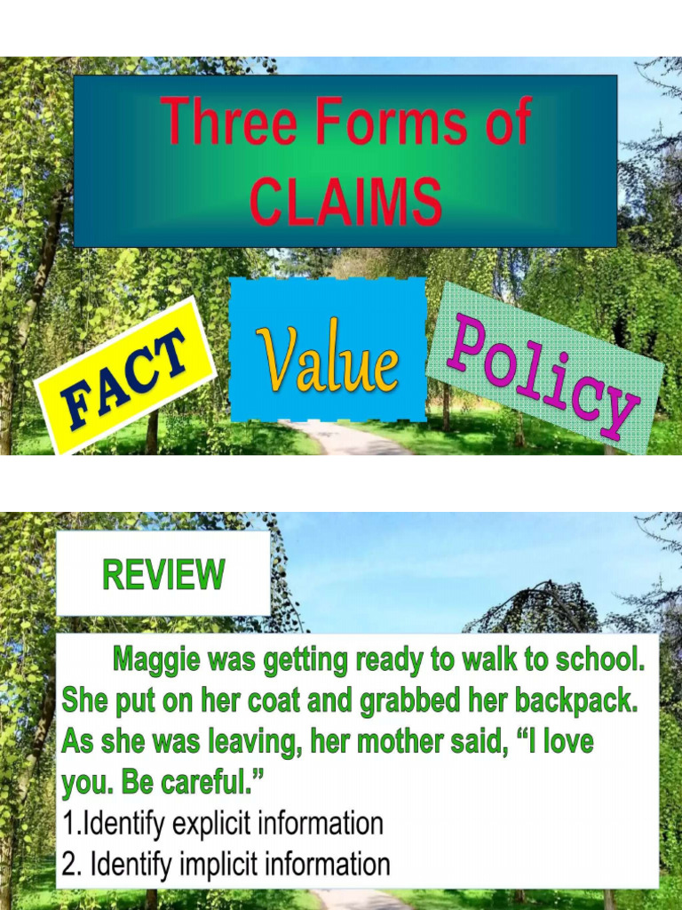 3 Forms of Claims | PDF