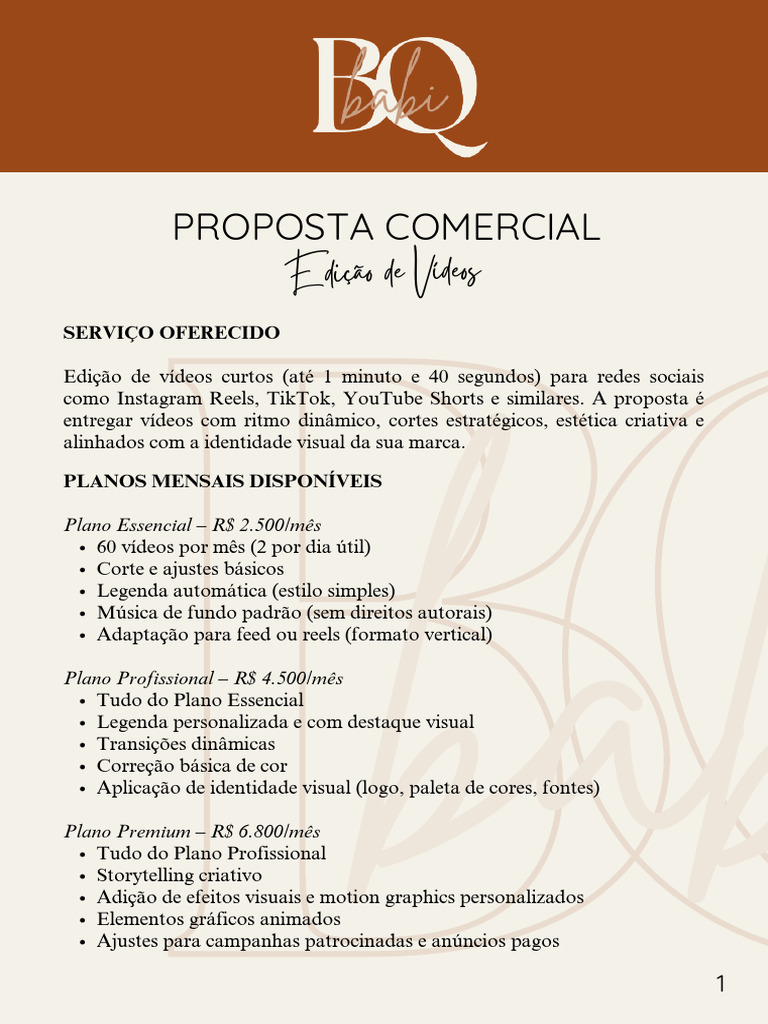 Exemplo de Proposta Comercial | PDF