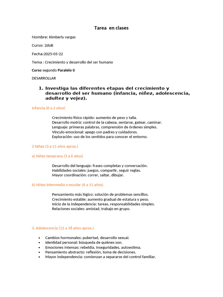 Tarea en Clases 2 B (Autoguardado) | PDF | Adultos | Vejez