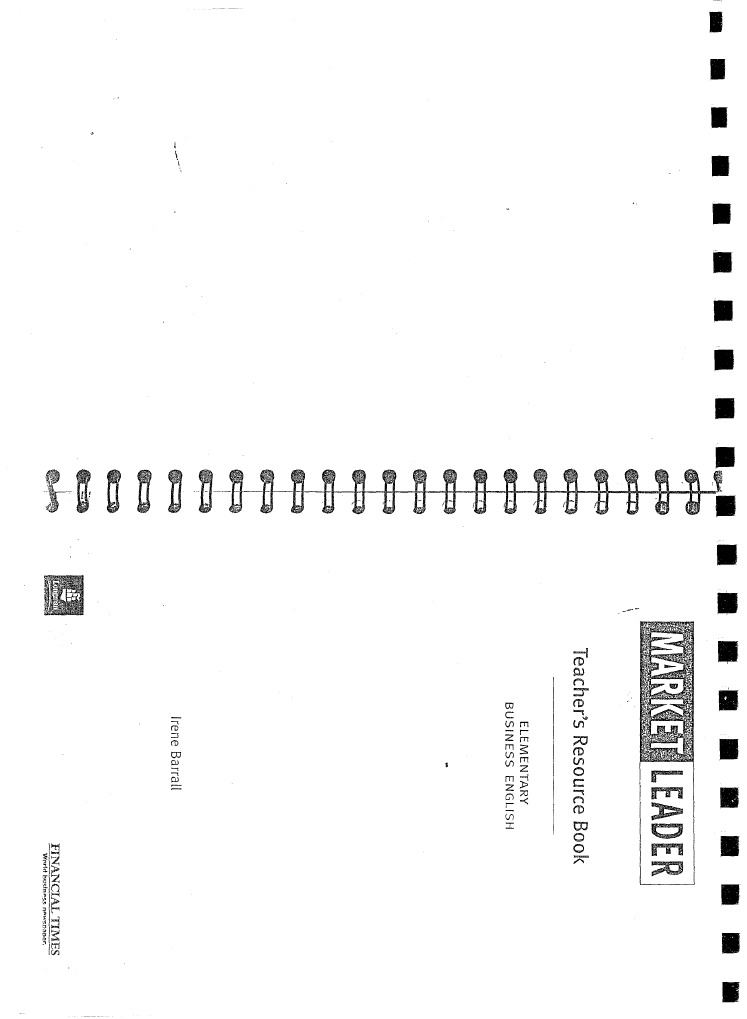 Market Leader Elementary Teachers Book | PDF