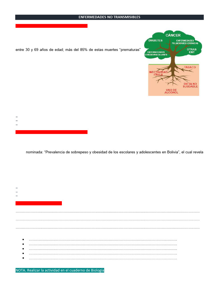 Causas del aumento de ENT en Bolivia | PDF | Obesidad | Las ...