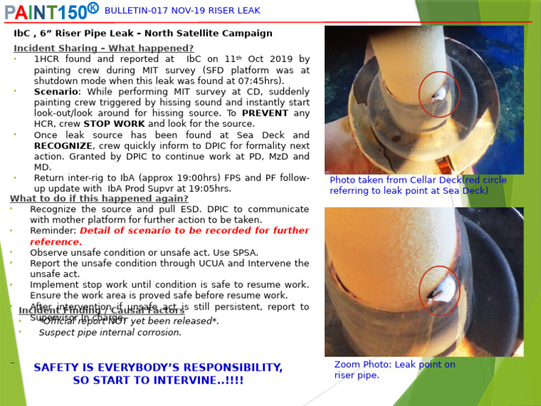 Riser Leak Incident Report - Nov 2019 | PDF