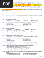 5 Dạng Bài Tập Ester | PDF