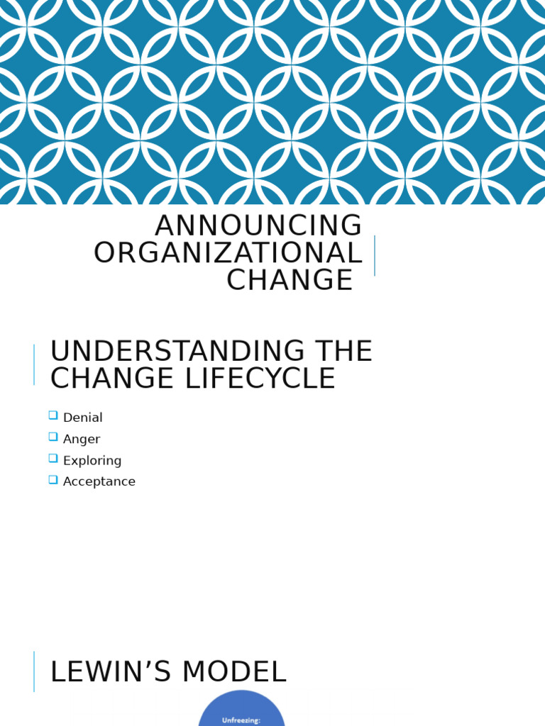 Announcing Organizational Change | PDF