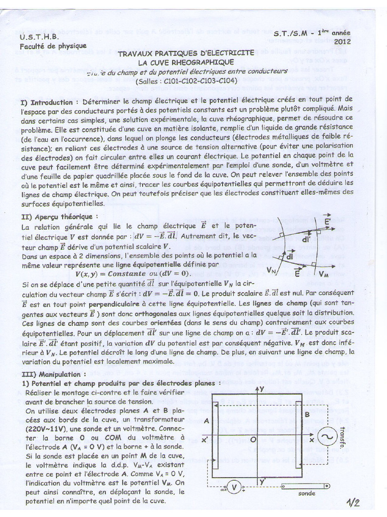 Compte Rendu TP3 Physique 2 | PDF
