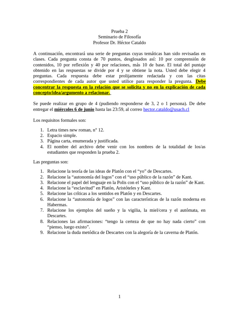 Prueba 2 | PDF