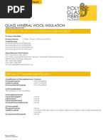 Rockwool Insulation Safety Data Sheet | PDF | Waste | Chemistry