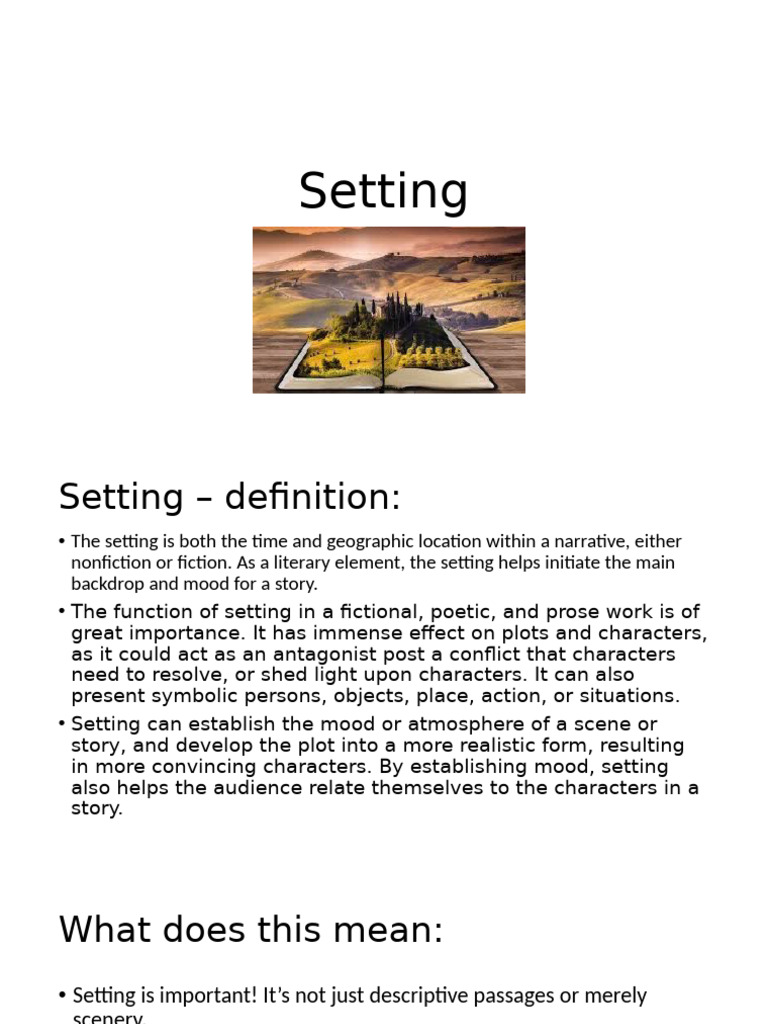 Creative Writing Club - Setting | PDF | Wuthering Heights