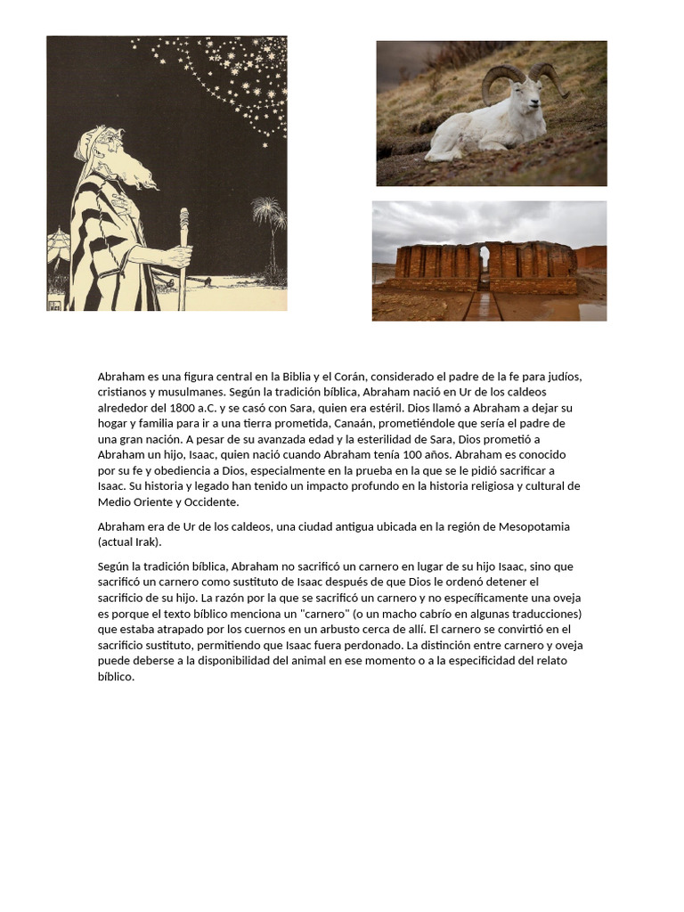 Biografía de Abraham en la Biblia | PDF