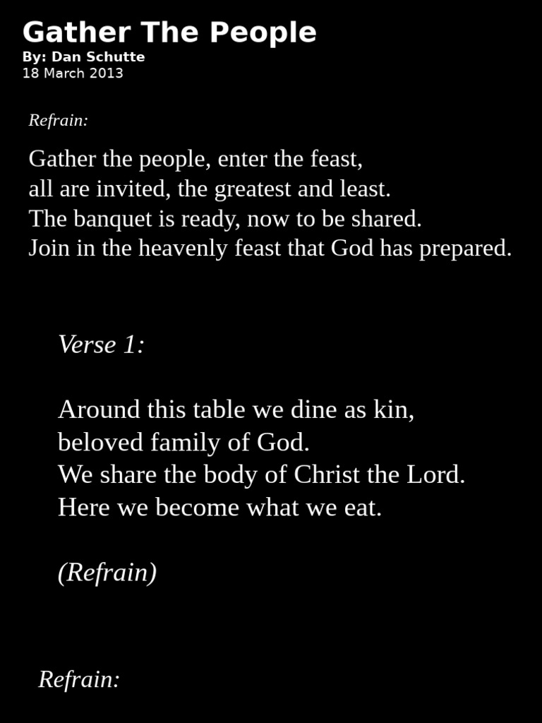 Gather The People | PDF
