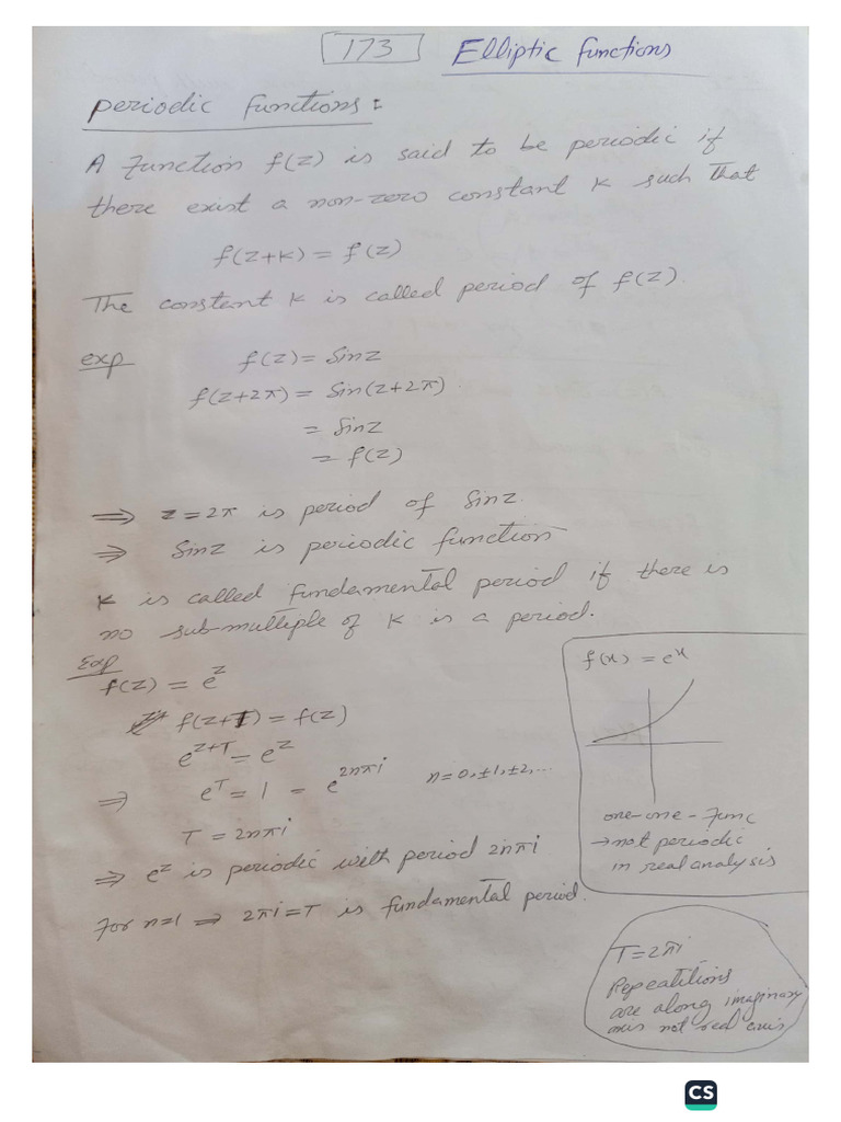 Elliptic Function and Its Properties | PDF