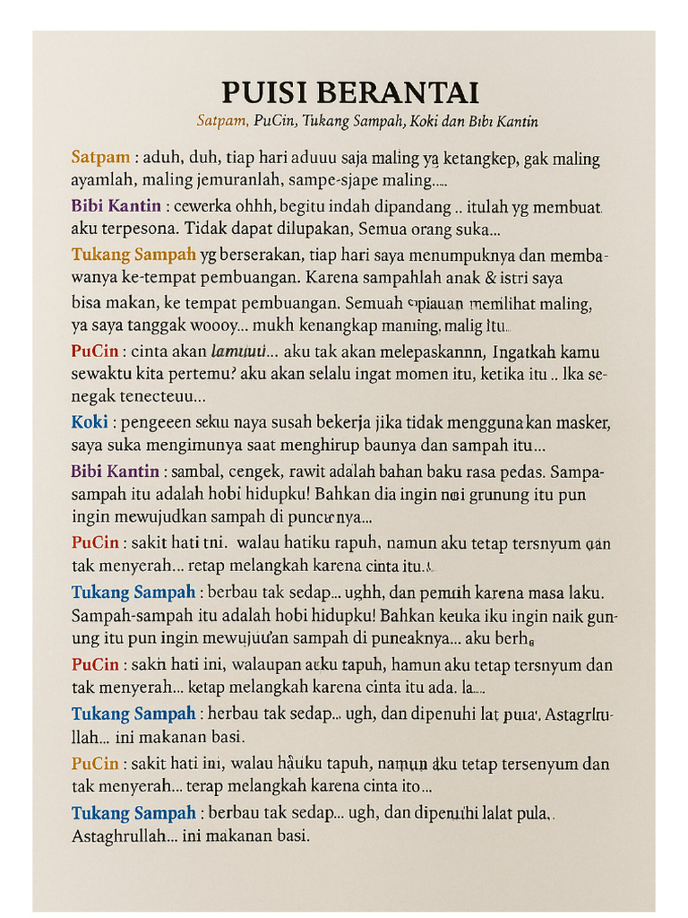 Puisi Berantai | PDF