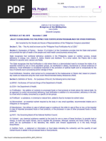 RA 8976 - Food Fortification Law | PDF | Nutrition Facts Label | Foods