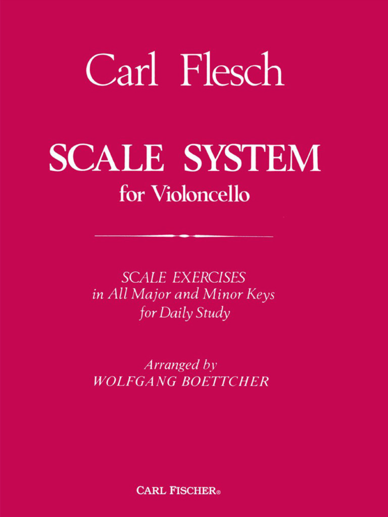 75417 - 卡尔弗莱希大提琴音阶体系练习 大提琴音阶 Scale System for Violoncello Carl Flesch | PDF