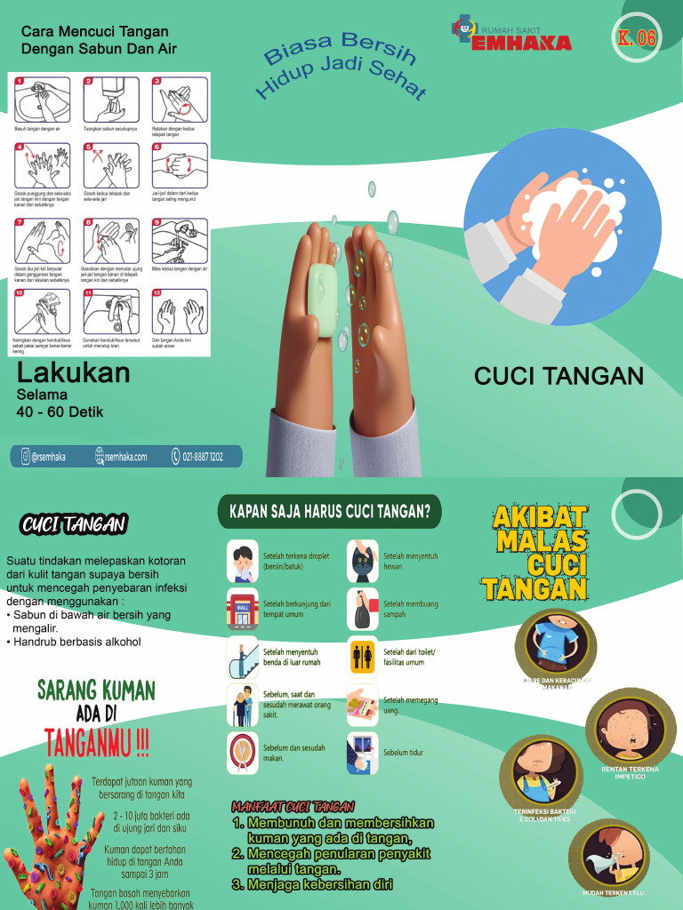 K. 06 Leaflet Cuci Tangan | PDF