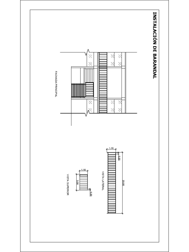 Instalacion de Barandal | PDF