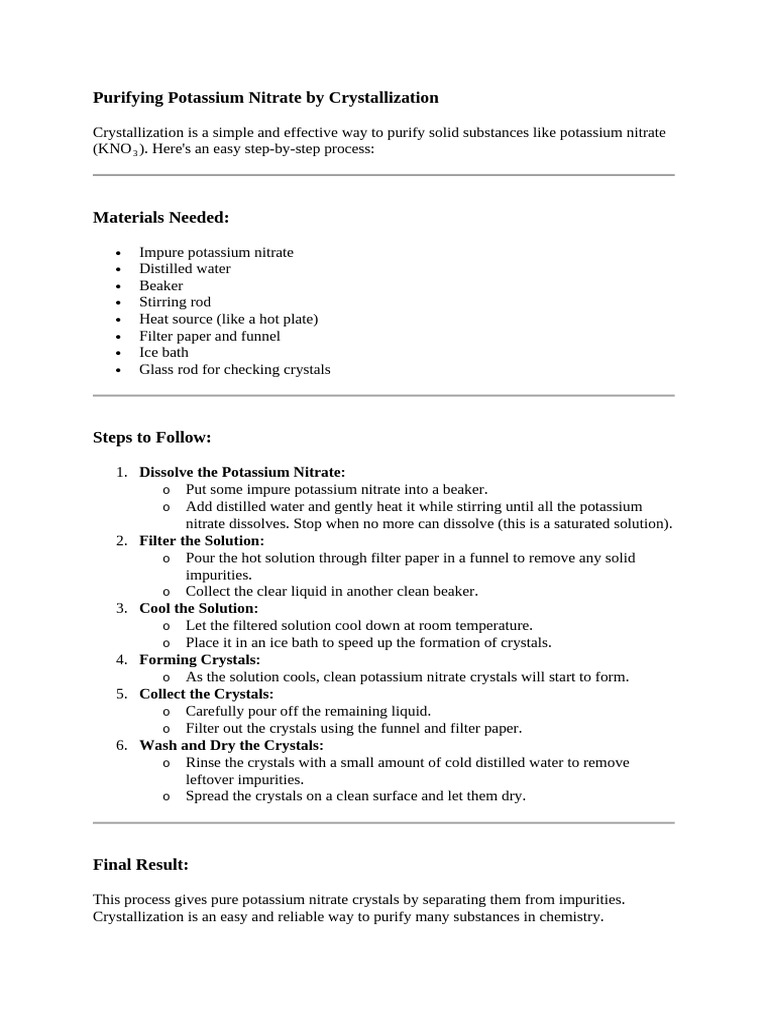 Investigative Questions | PDF | Crystal | Filtration