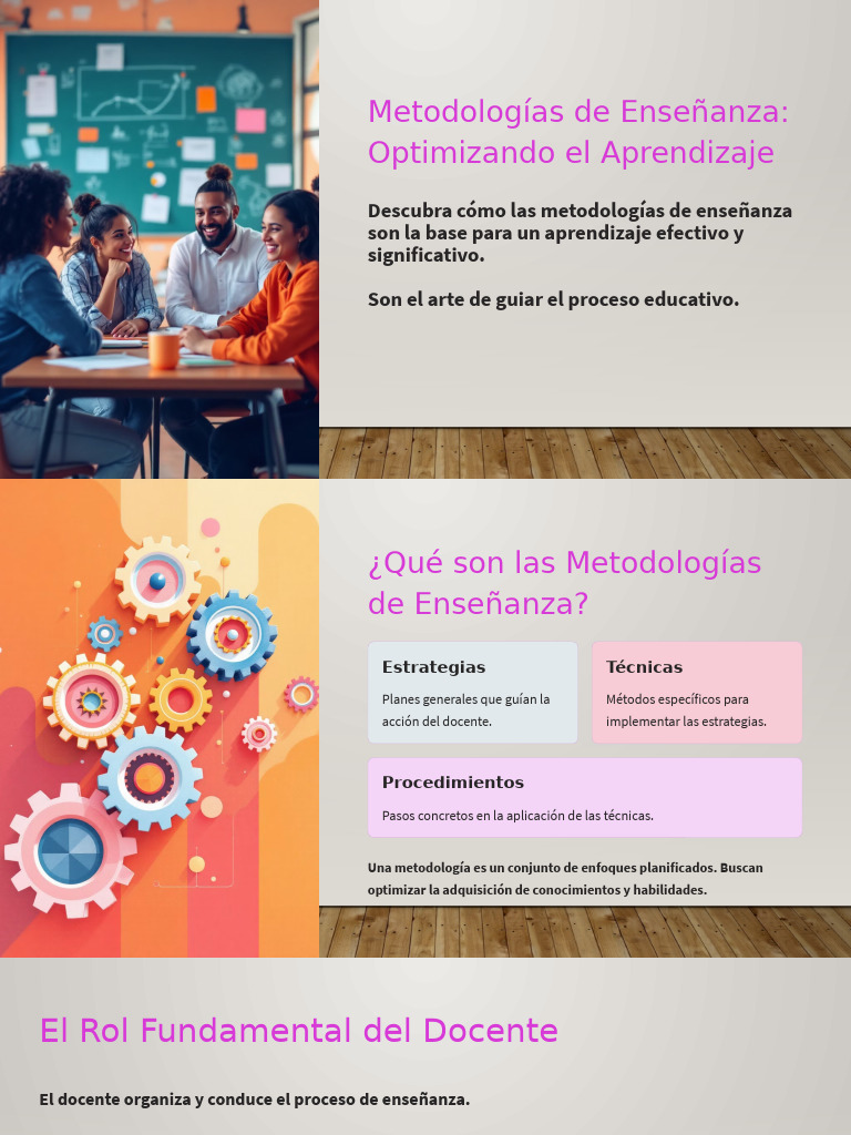 Metodologias de Enseñanza Optimizando El Aprendizaje | PDF | Enseñando | Aprendizaje