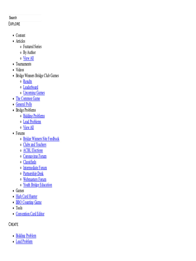 Bridge Abreviations List, Bridge Annotations and Descriptions of Hand ...