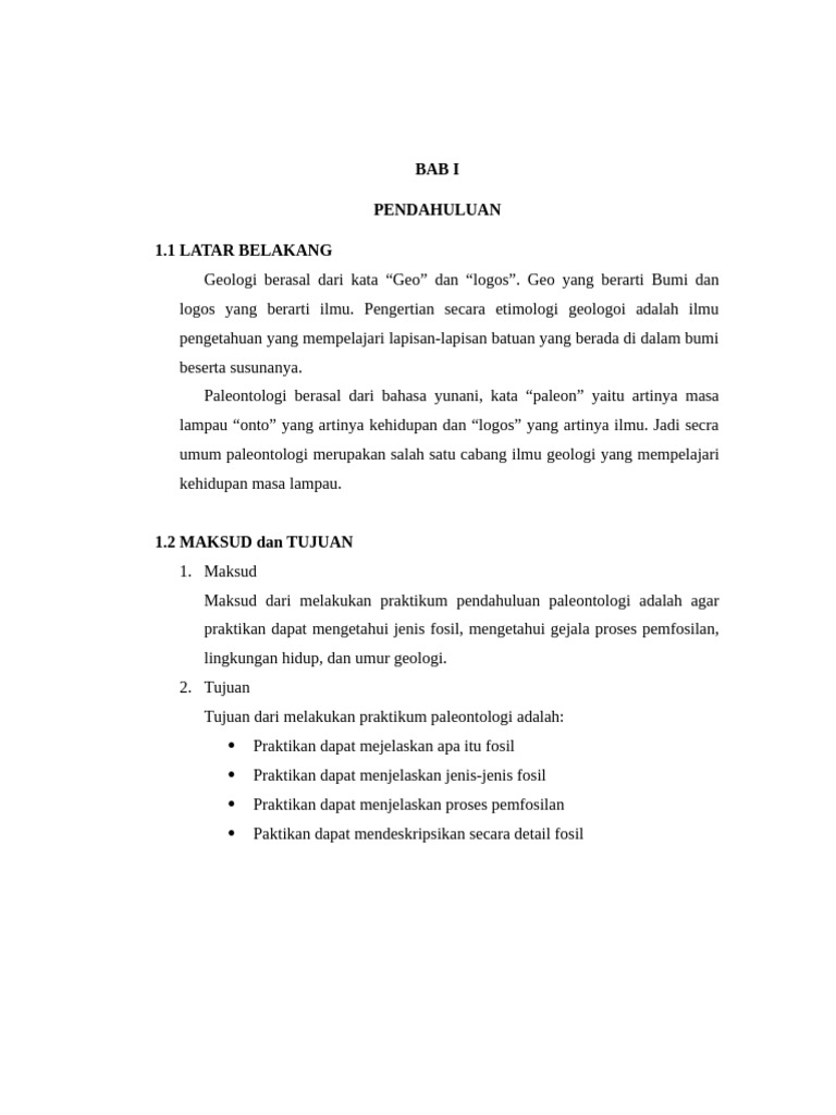 Bab 1 Agies Paleon | PDF