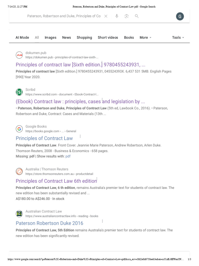 Principles of Contract Law Overview | PDF | Written Communication ...
