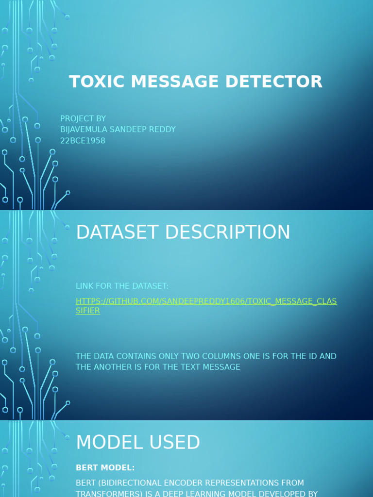 Toxic Message Detection with BERT | PDF | Machine Learning | Applied ...