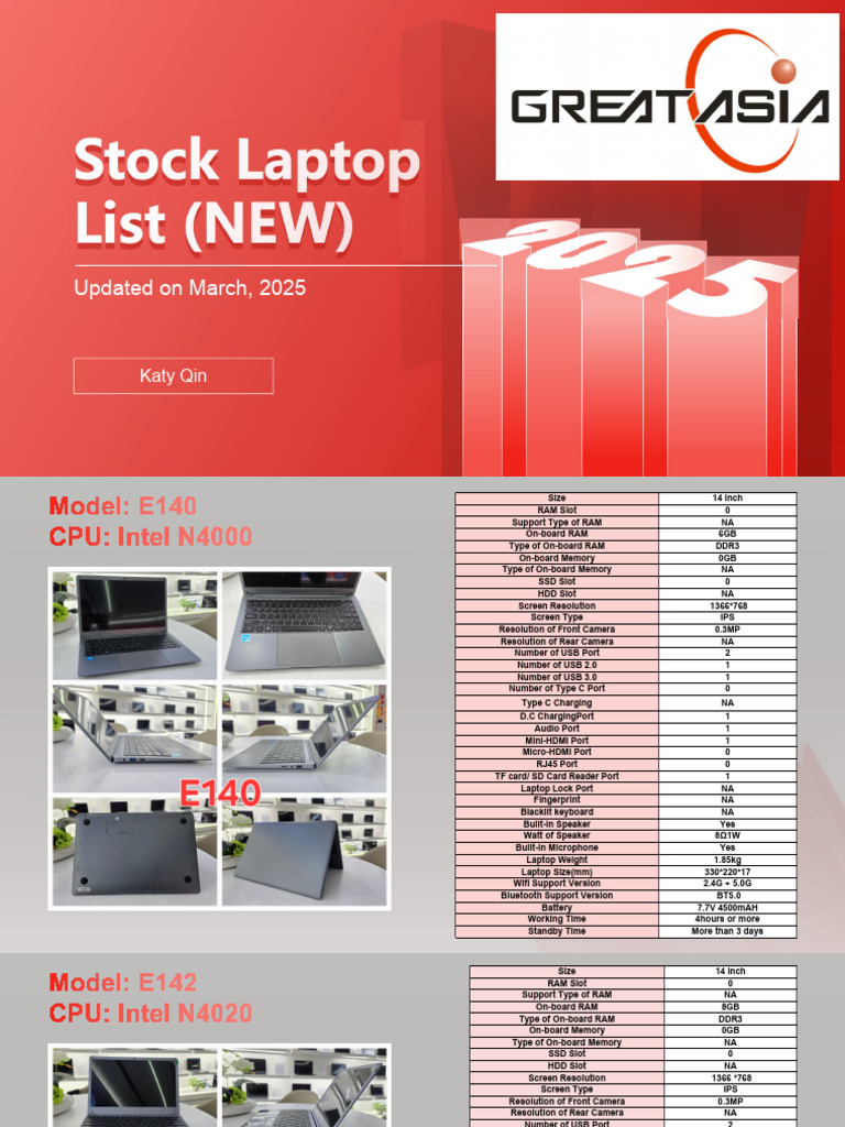 GA Laptop List 2025 (2025-05-23 01 - 46 - 03) | PDF | Laptop | Usb